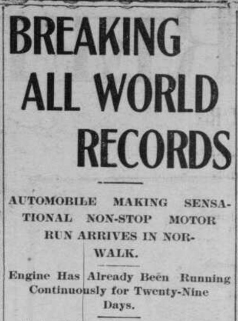 The Thomas Flyer Auto Arrives in Norwalk – Setting a New Record ...